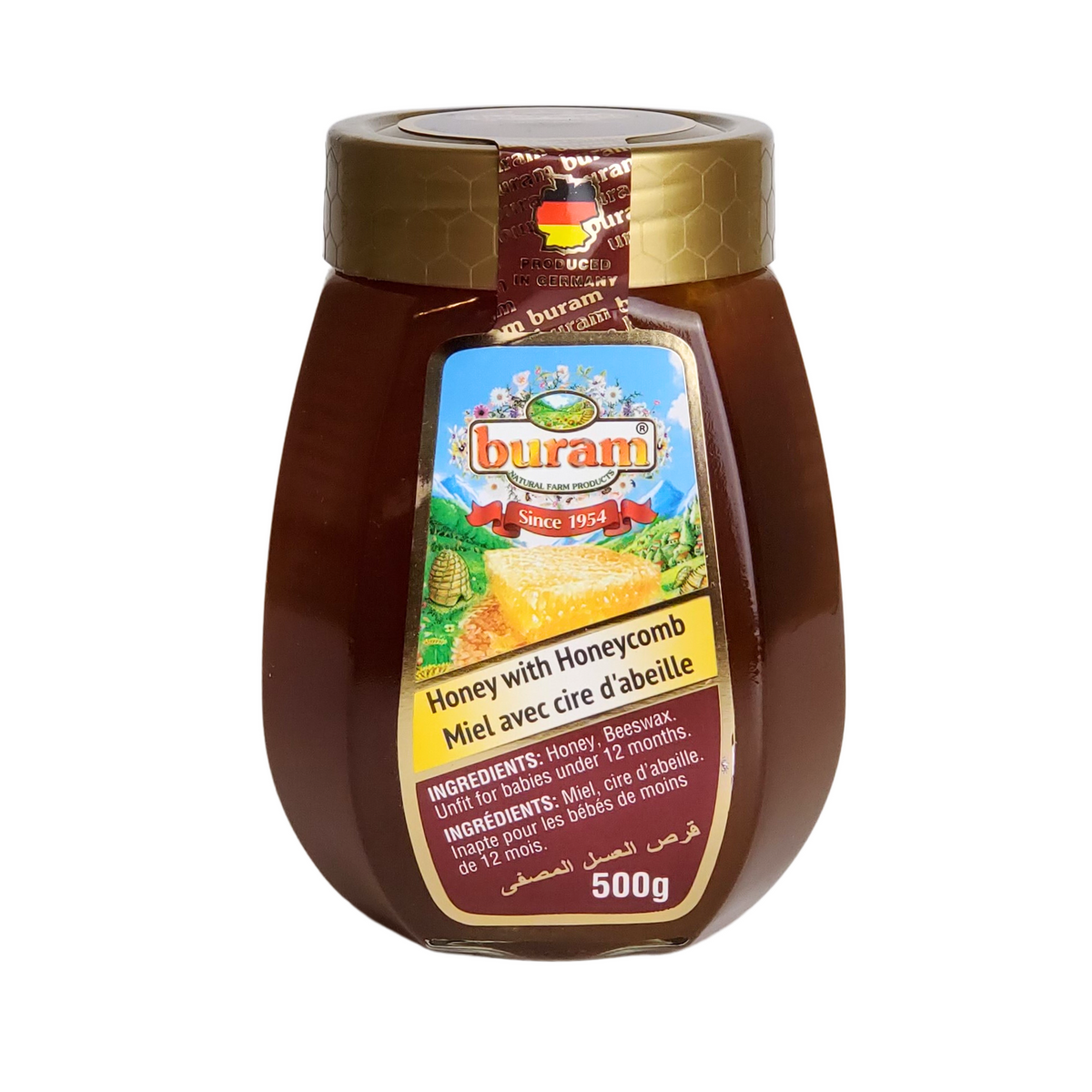 Buram Honey with Honeycomb 500g – Grab Specialty Foods