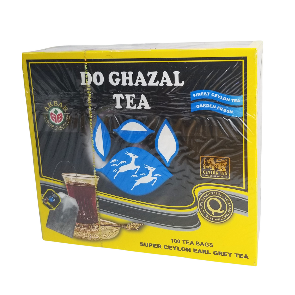 Do Ghazal Tea Finest Ceylon Earl Grey Tea 100 tea bags – Souk Med (Grab)