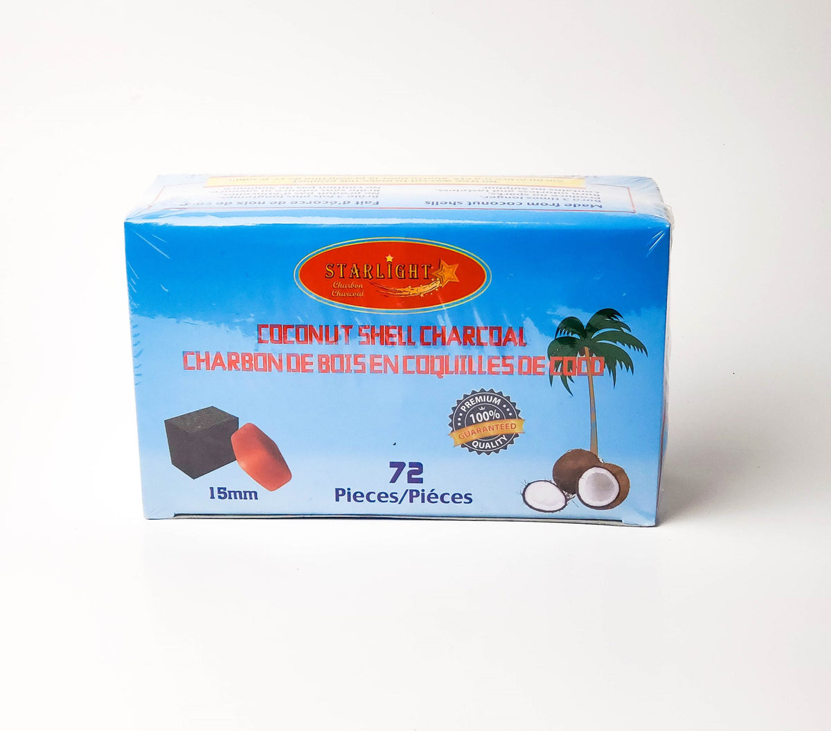 Starlight Coconut Shell Charcoal 15mm 72 pcs – Grab Specialty Foods